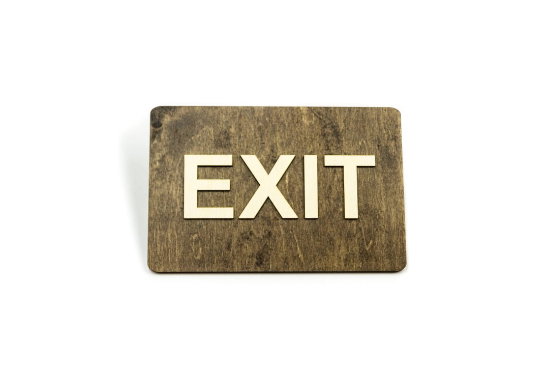 Exit Sign, WC Sign, Restroom Door Sign, Office, Restaurant, Hotel, Bar ...