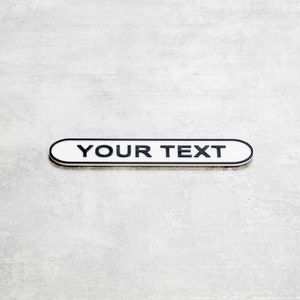 Custom Bioplastic Door Sign With Your Own Text, Personalized Eco ...
