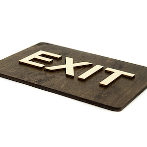 Exit Sign, WC Sign, Restroom Door Sign, Office, Restaurant, Hotel, Bar ...