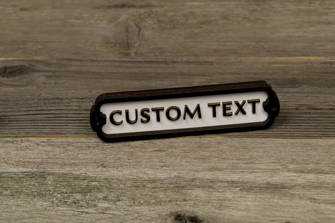 Personalized Door Sign With Your Custom Text. Vintage British Railway ...