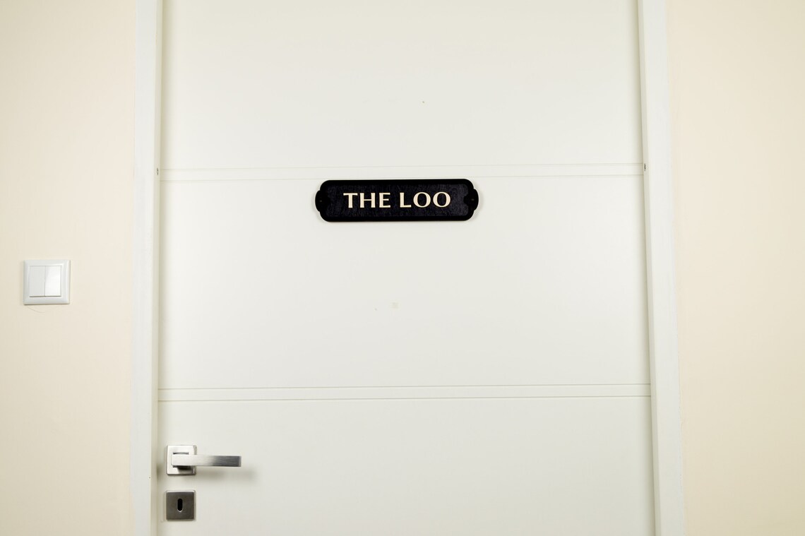 The Loo Door Sign. Wooden Retro Style Plate. British Railway - Etsy