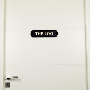 The Loo Door Sign. Wooden Retro Style Plate. British Railway Style. - Etsy