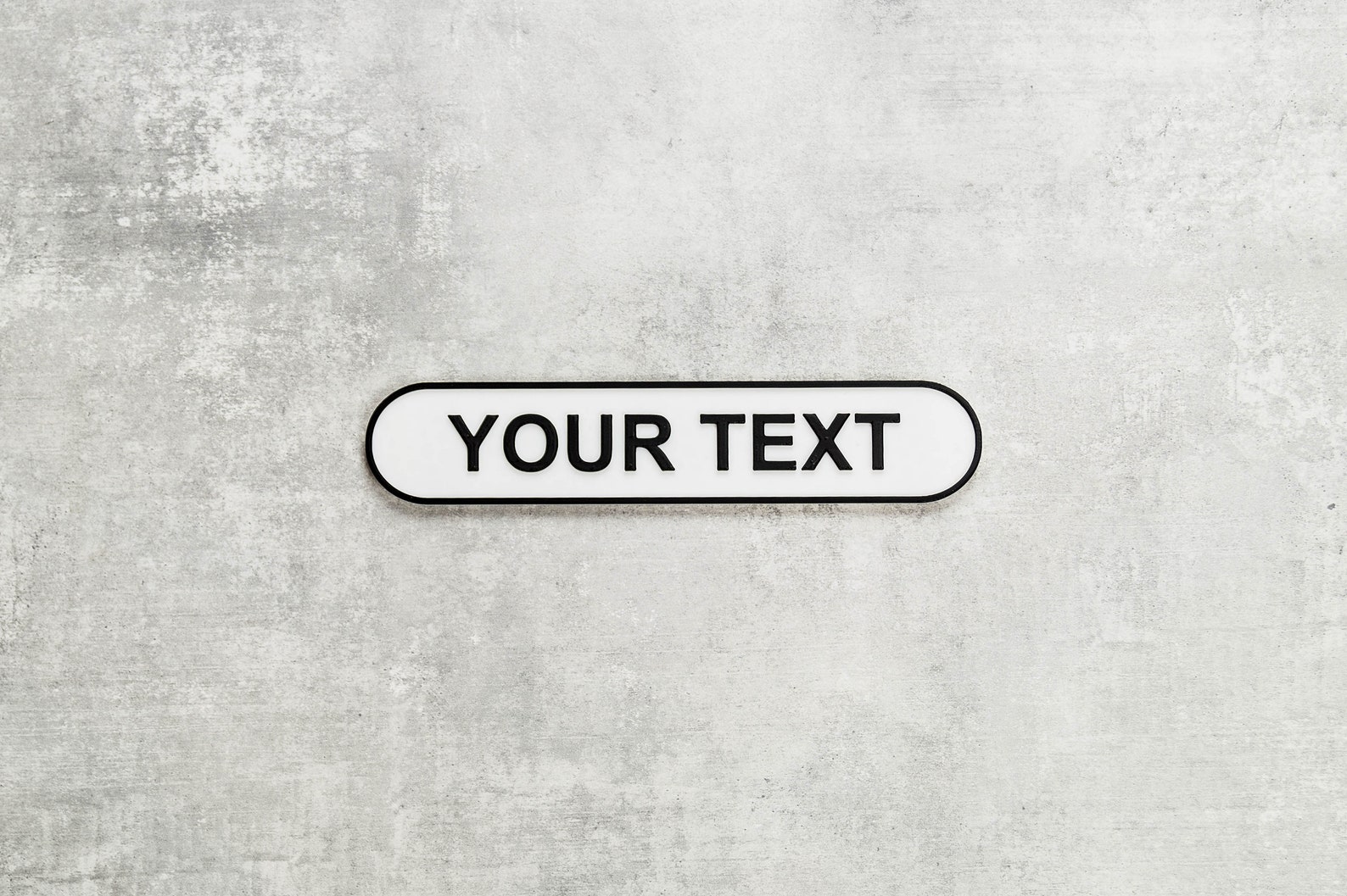 Custom Bioplastic Door Sign With Your Own Text, Personalized Eco ...