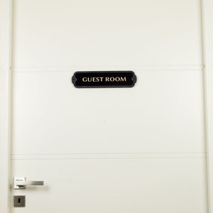 Guest Room Door Sign. Vintage Style Wall Plate. - Etsy