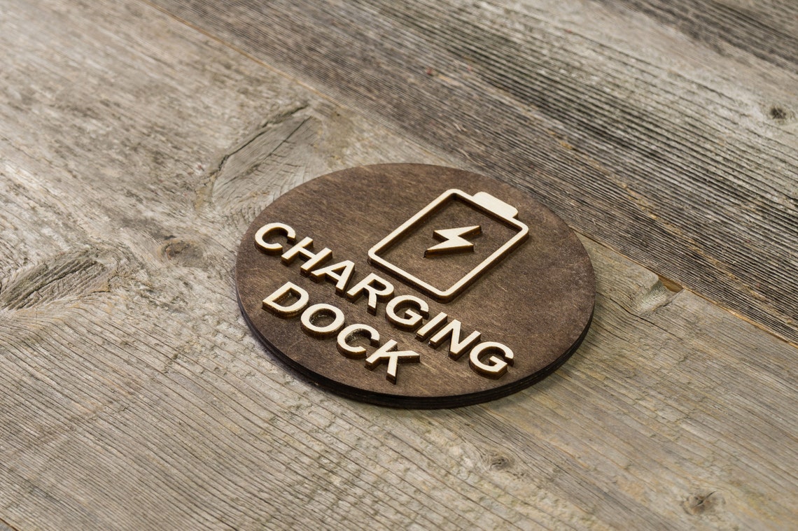 Charging Station Sign. Mobile Devices Recharge Dock. Charge - Etsy