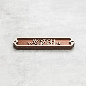 Watch Your Step Wooden Door or Wall Sign. Vintage British Railway Style ...