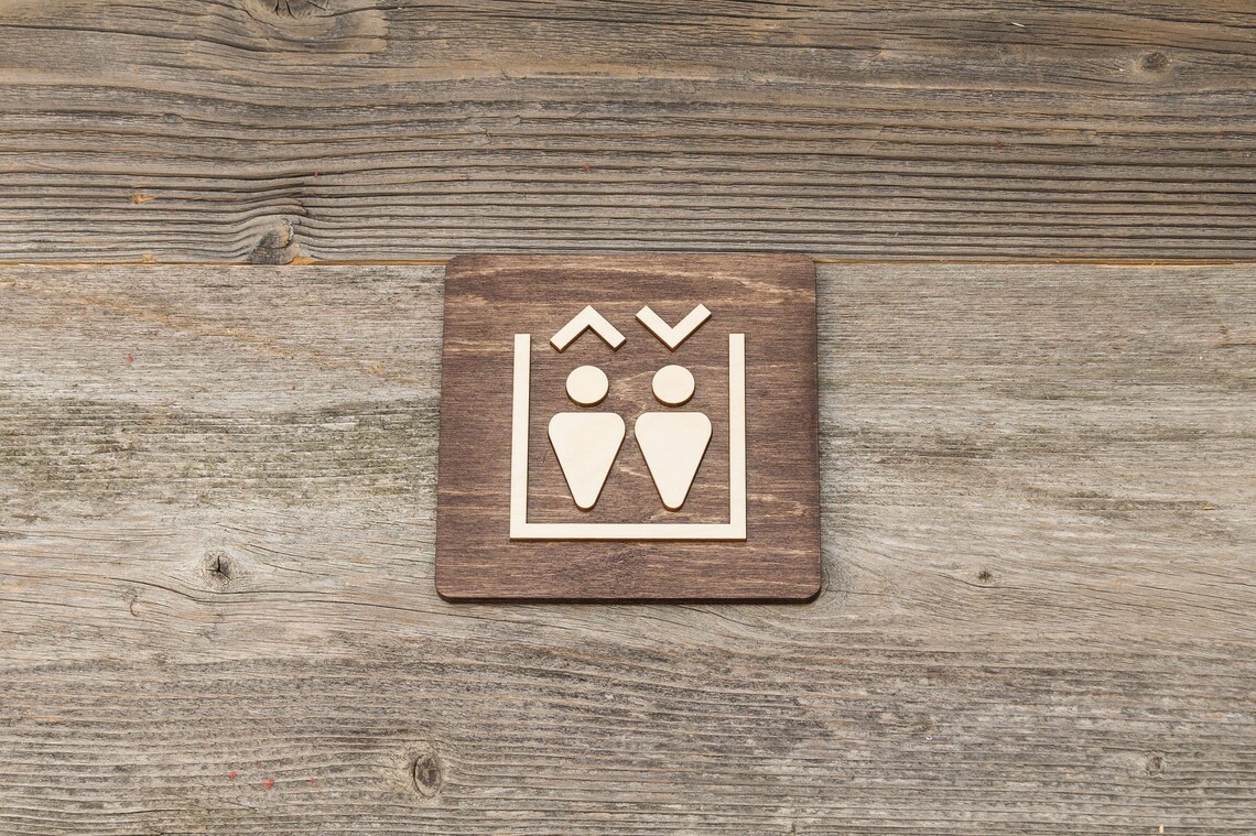 Elevator Wooden Door or Wall Sign. Lift Plate. - Etsy