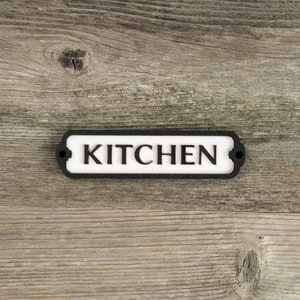 Wooden Kitchen Door Sign. Vintage British Railway Style. Handmade Retro ...