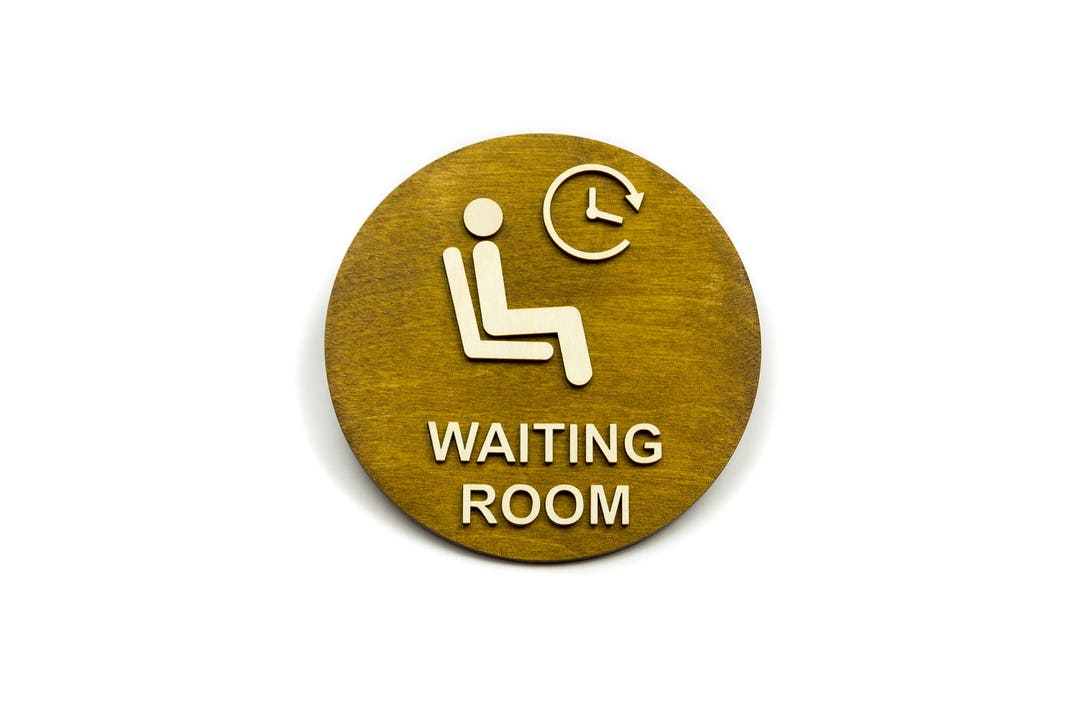 Waiting Room Sign Queue at Workplace Co-working Hotel - Etsy