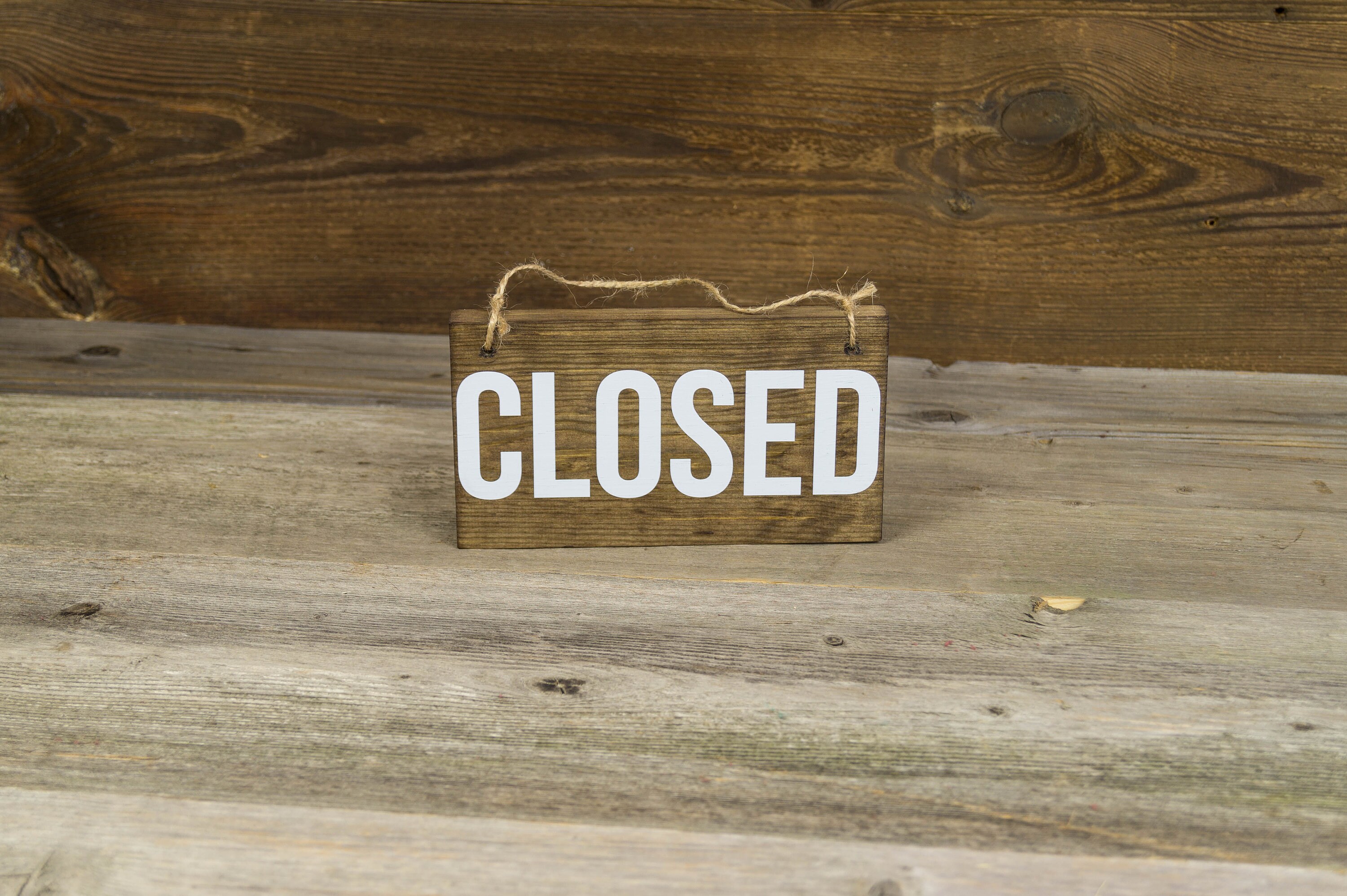 Open/Closed Sign Freestanding Sign Hanging Sign Rustic | Etsy