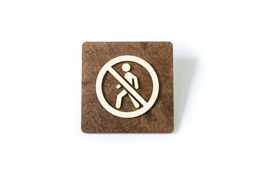 No Entry, Do Not Enter Door Sign. Wooden Door Signage. - Etsy