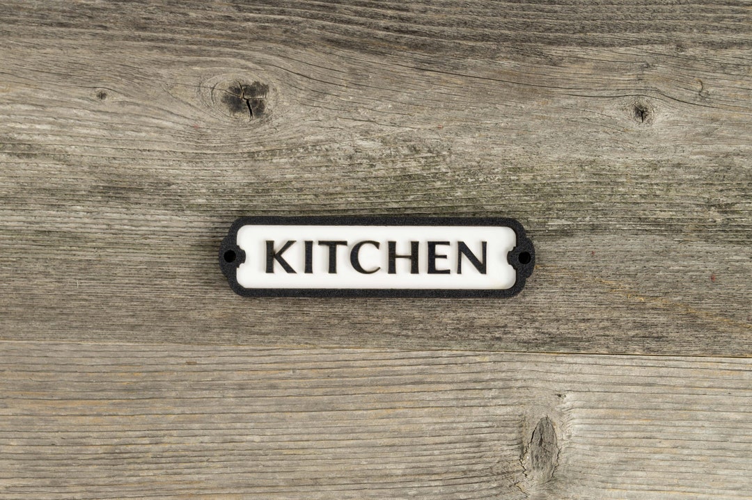 Wooden Kitchen Door Sign. Vintage British Railway Style. Handmade Retro ...
