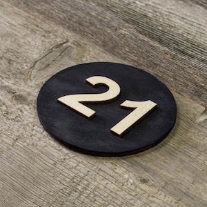 Door Number Wooden Sign. Hotel Signage. Company Signage. Room Number ...
