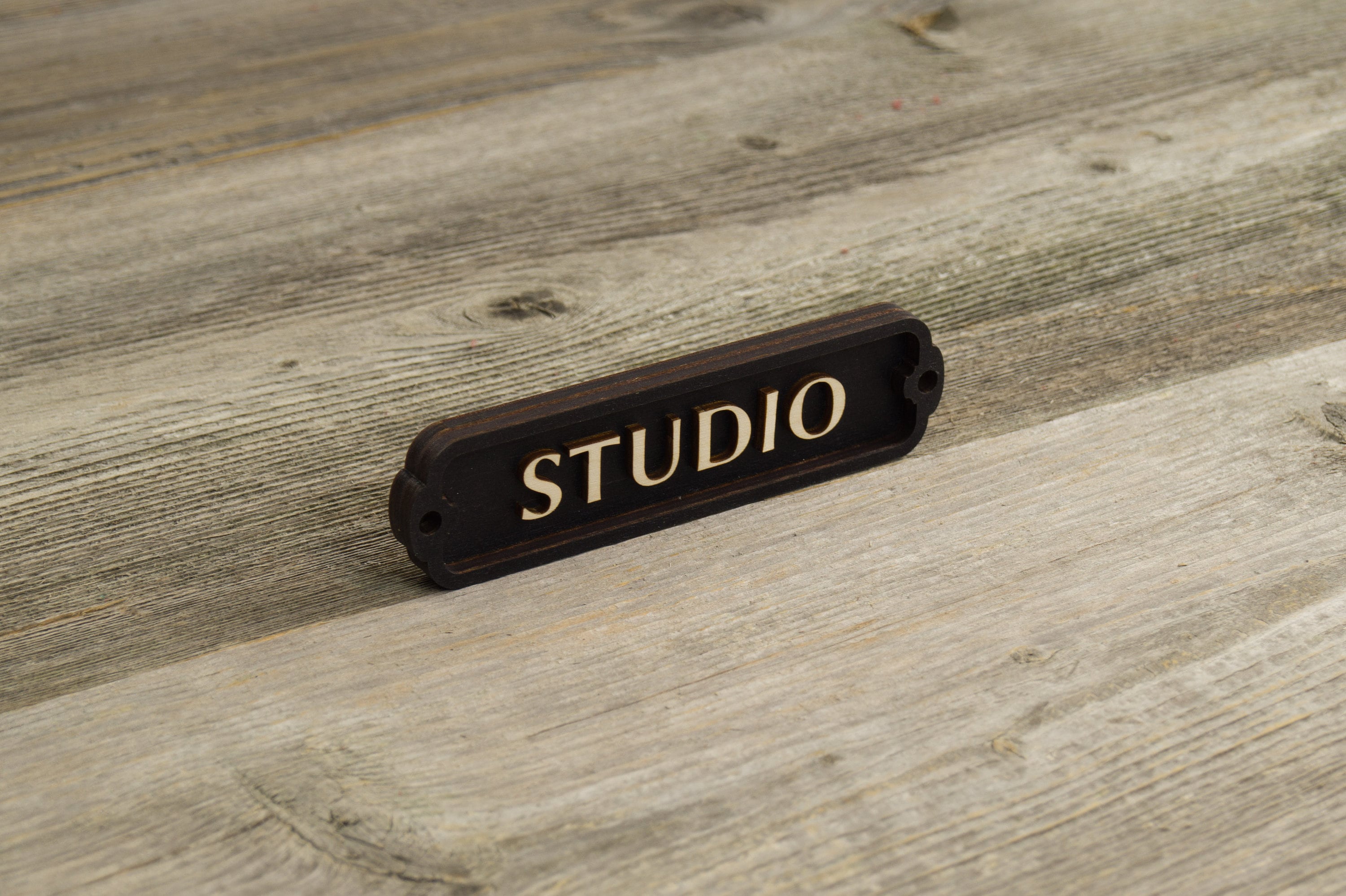Wooden Studio Door Sign. Vintage British Railway Style. Handmade Retro ...