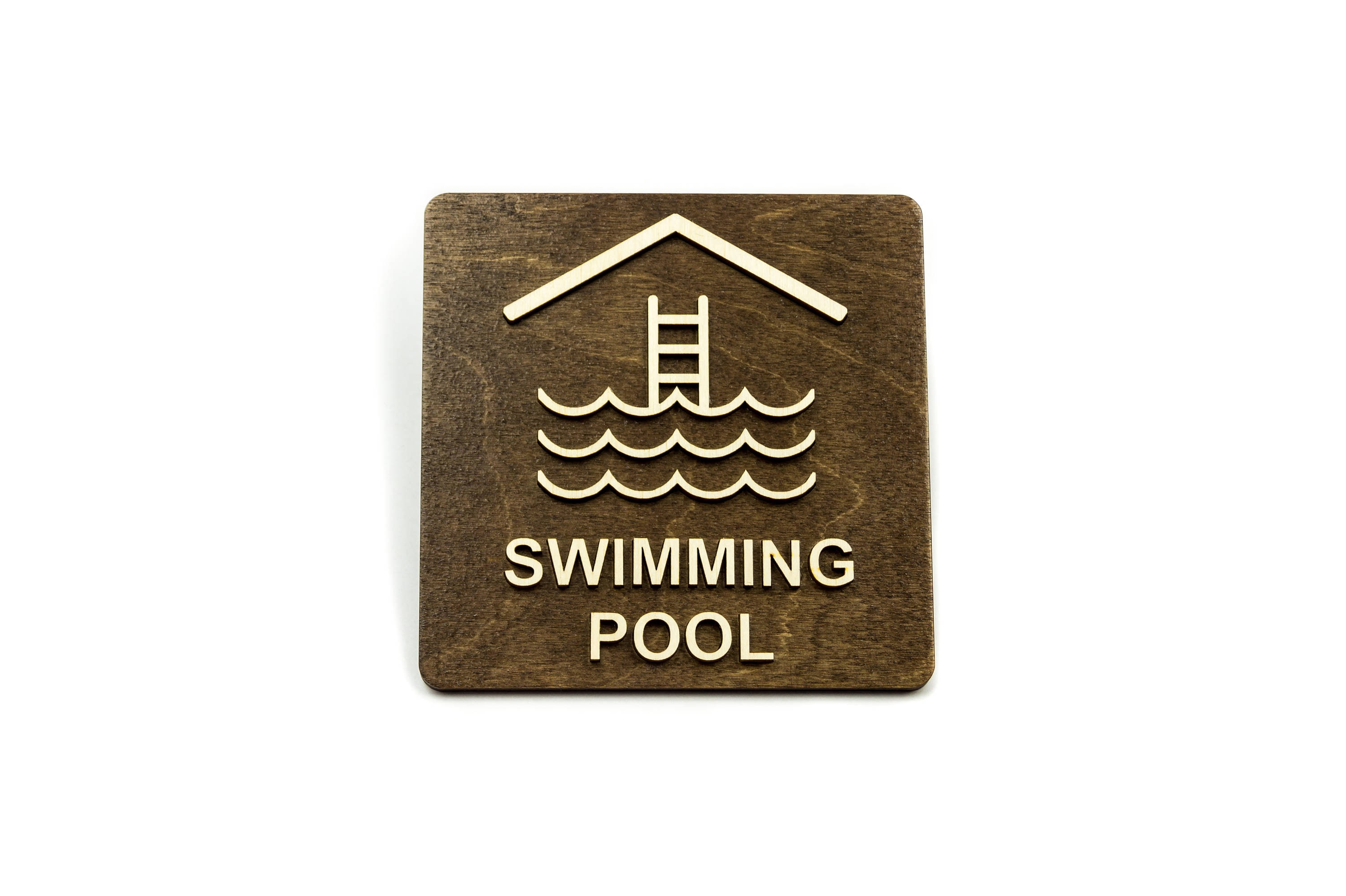 Swimming Pool Sign. Wood Resort & Spa Signage. - Etsy