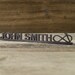 Personalised Wooden Desk Name Plate. Infinity Anchor. Custom - Etsy