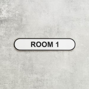 Custom Room Number Sign, Bioplastic Door Plaque, Indoor and Outdoor ...