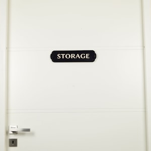 Wood Storage Room Door Sign. Vintage Style Wall Plate. - Etsy