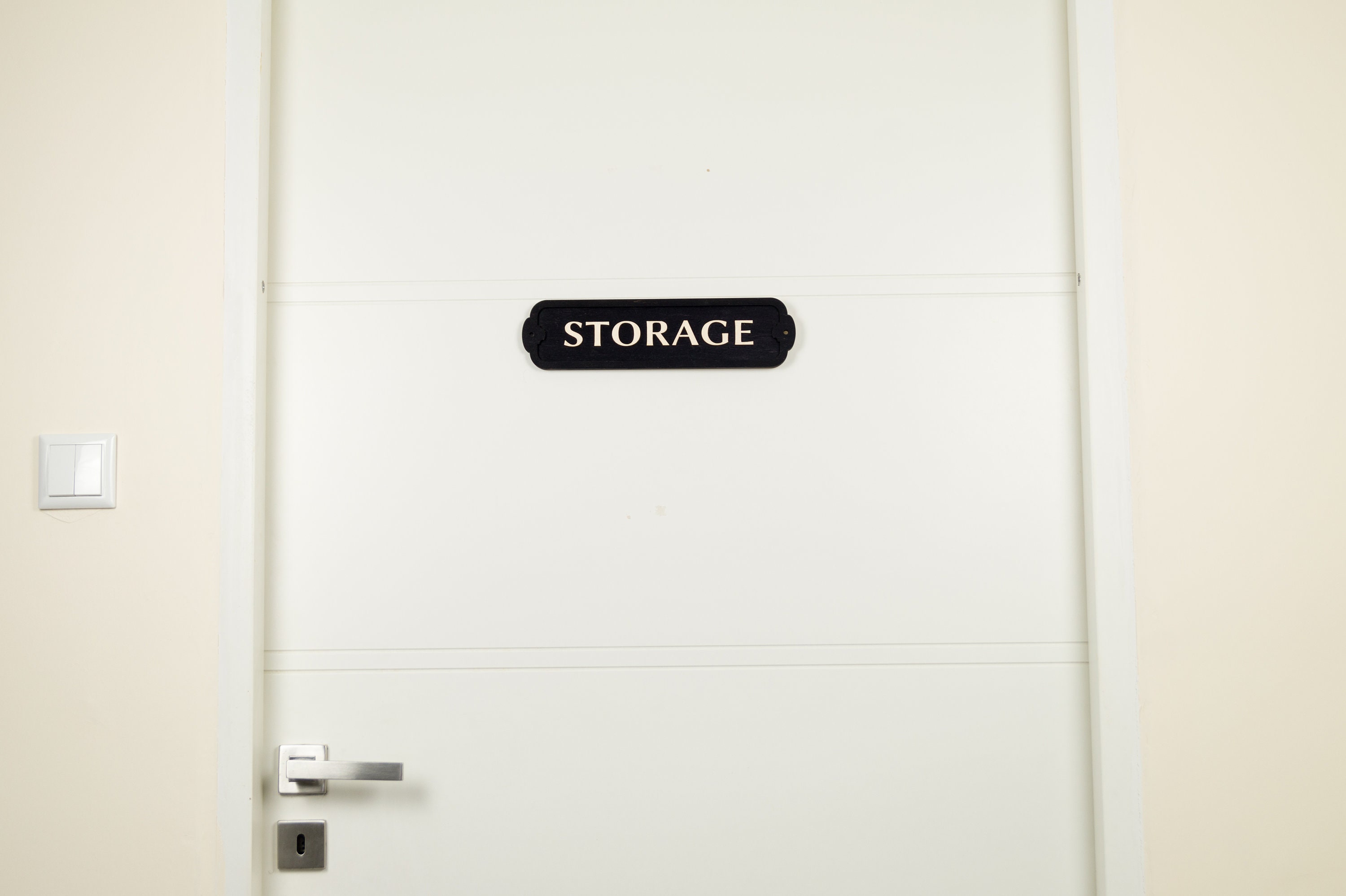 Wood Storage Room Door Sign. Vintage Style Wall Plate. | Etsy