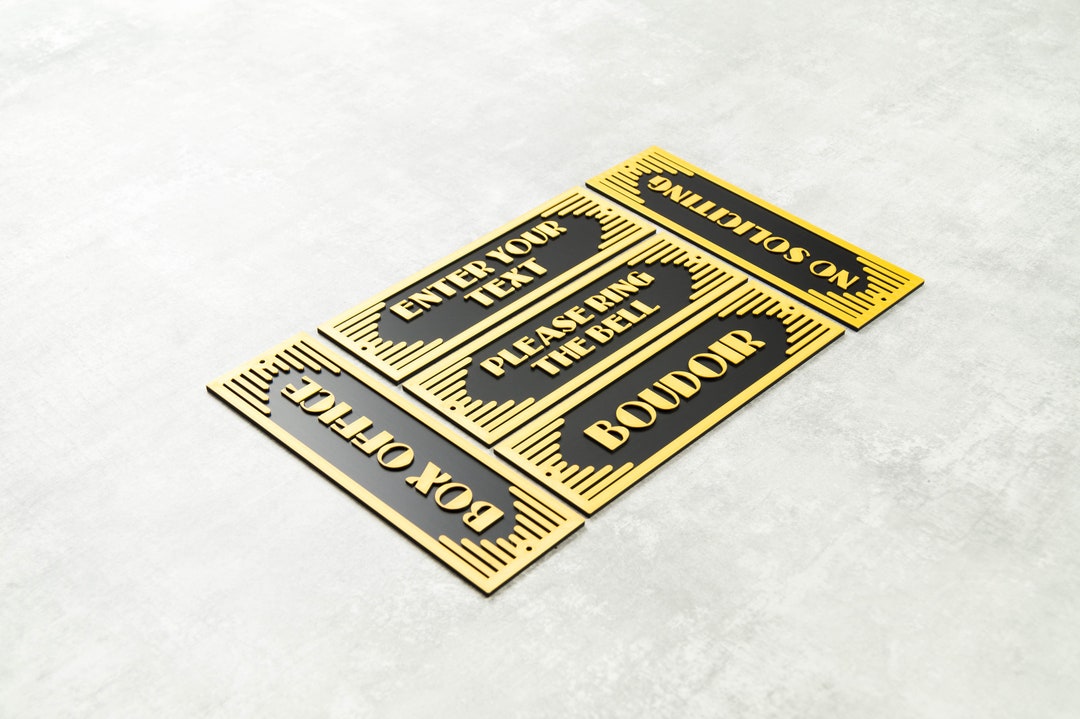 Your Custom Text Sign. 3D Printed Personalized Plaque. for Home, Office ...