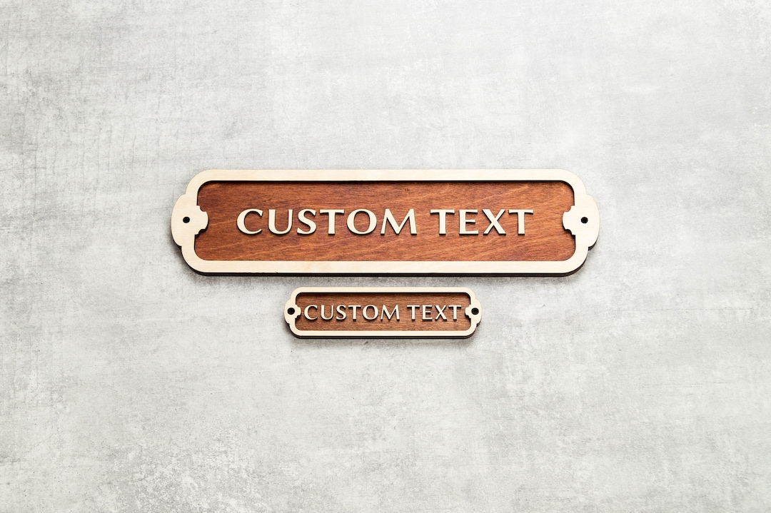 Personalized Door Sign With Your Custom Text. Vintage British Railway ...