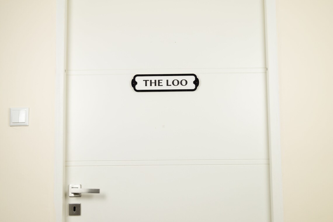 The Loo Door Sign. Wooden Retro Style Plate. British Railway - Etsy