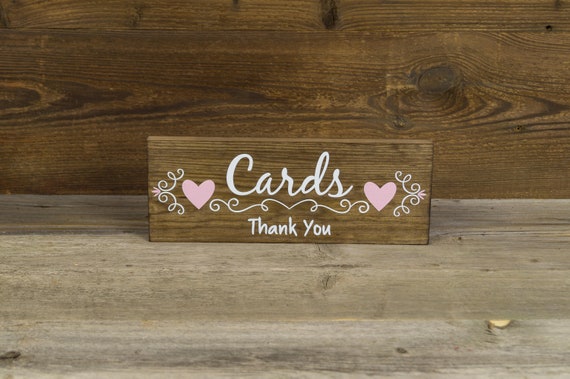 Wedding Cards Sign Freestanding Sign Hanging Sign Rustic | Etsy