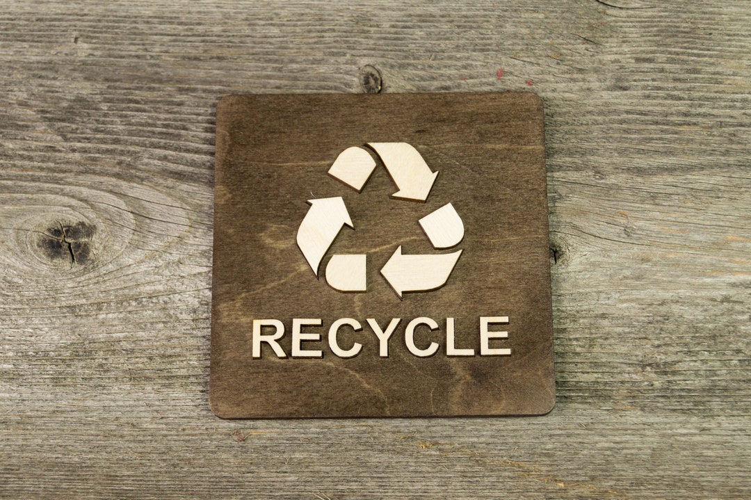 Trash Bin, Garbage Door Sign. Recycling. Environmental Care. - Etsy ...
