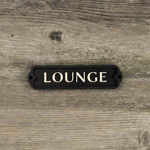 Wooden Lounge Door Sign. Vintage British Railway Style. Handmade Retro ...