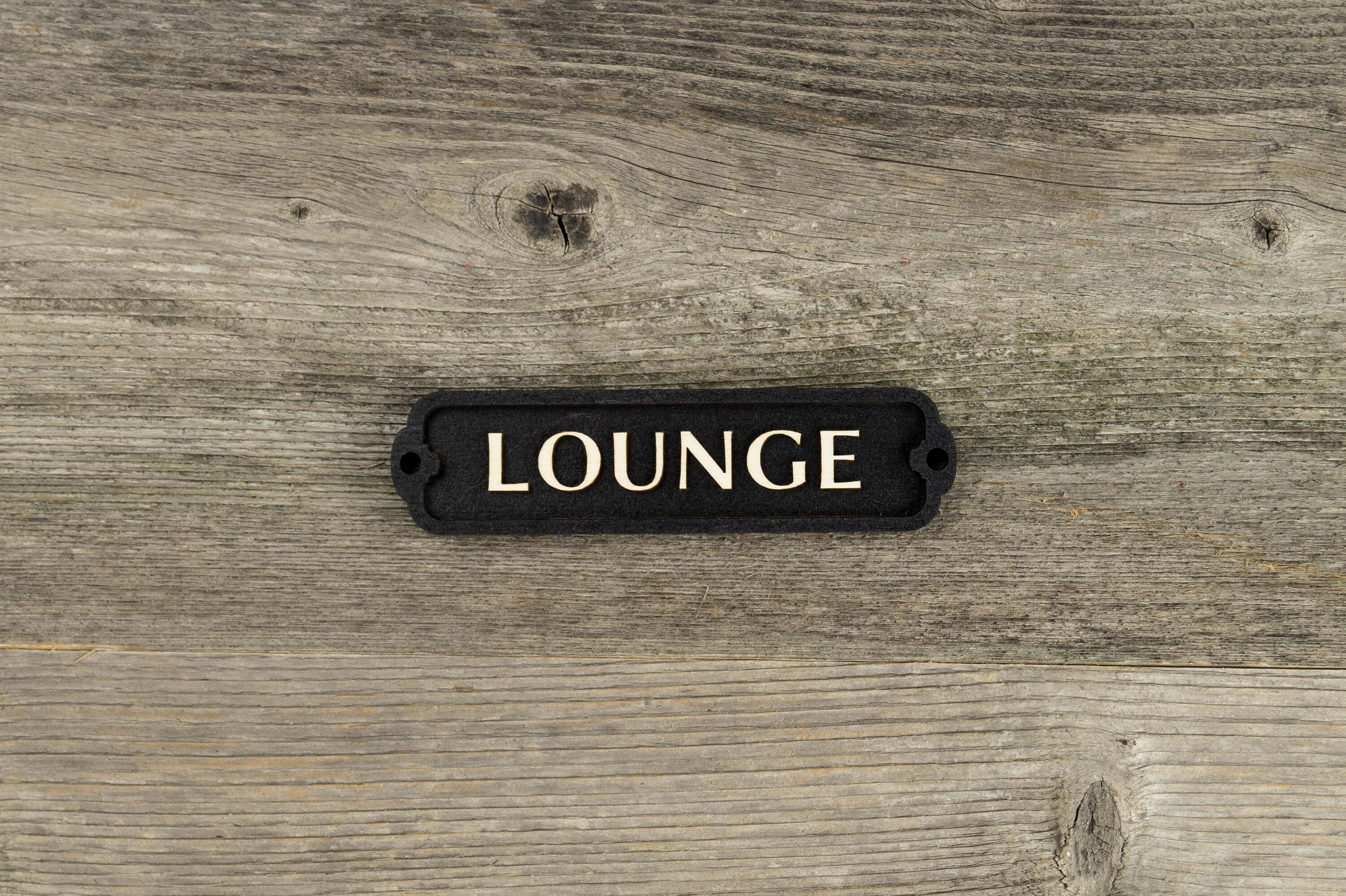 Wooden Lounge Door Sign. Vintage British Railway Style. - Etsy