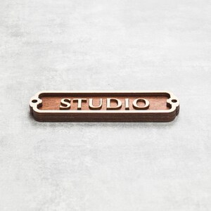 Wooden Studio Door Sign. Vintage British Railway Style. Handmade Retro ...