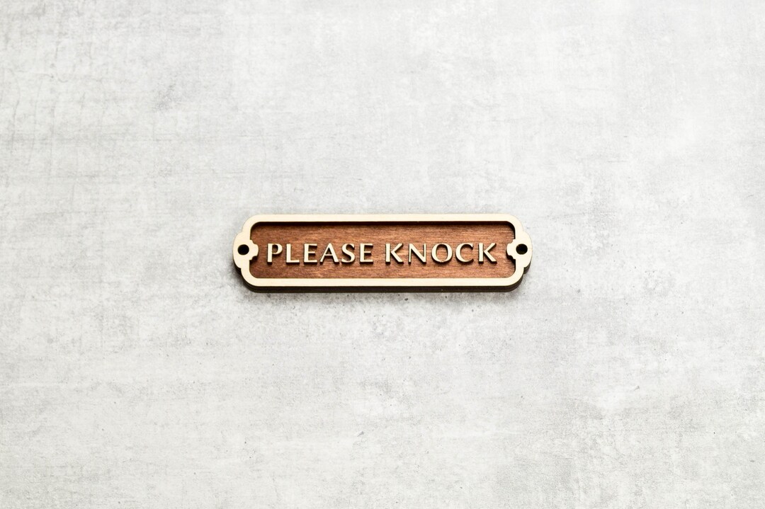 Please Knock Door Sign. Vintage British Railway Style. Handmade Retro ...