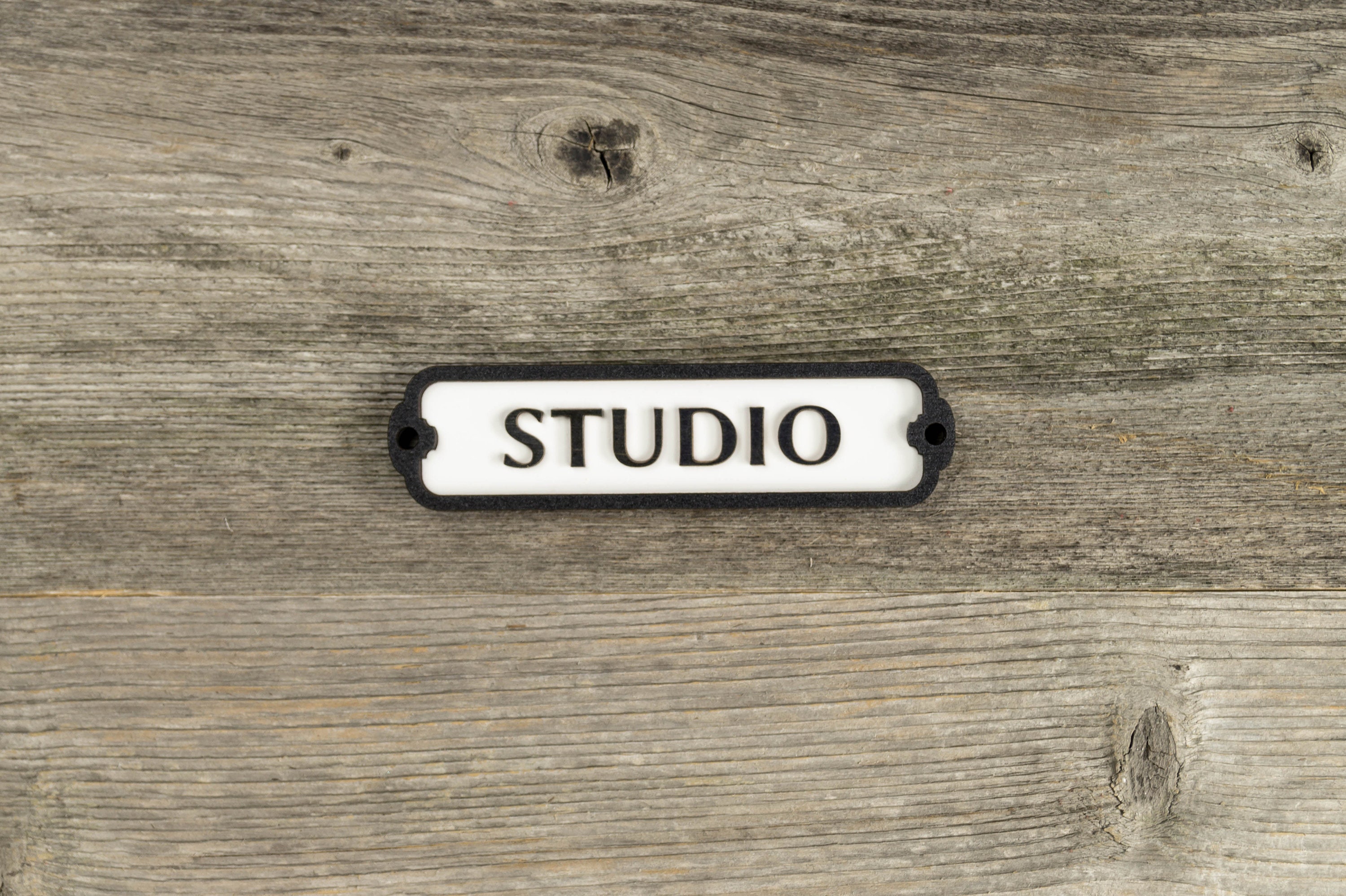 Wooden Studio Door Sign. Vintage British Railway Style. Handmade Retro ...