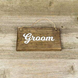 Groom & Bride Sign, Freestanding Sign, Hanging Sign, Rustic Sign ...