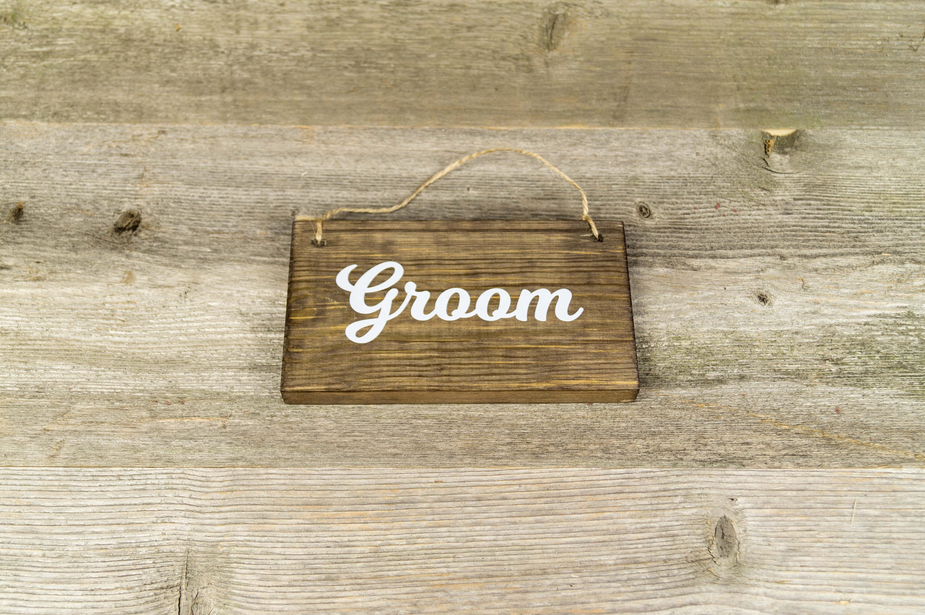 Groom & Bride Sign Freestanding Sign Hanging Sign Rustic | Etsy