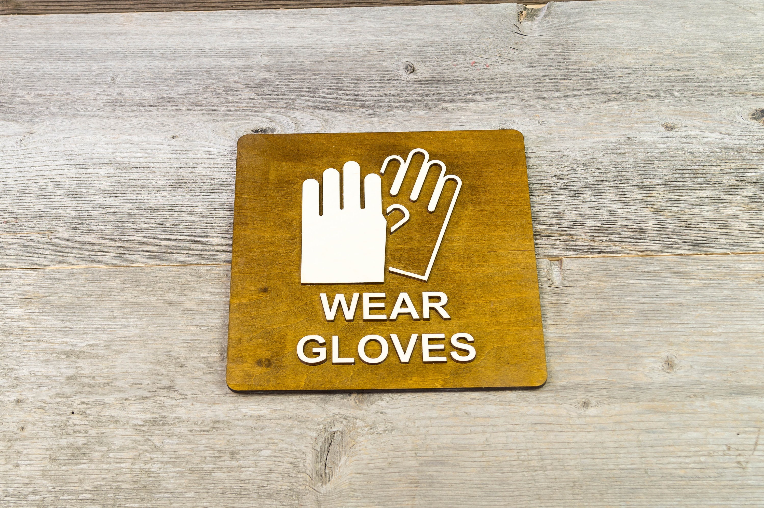 Wear Safety Gloves. Protect Your Hands. Company Safety Sign. - Etsy