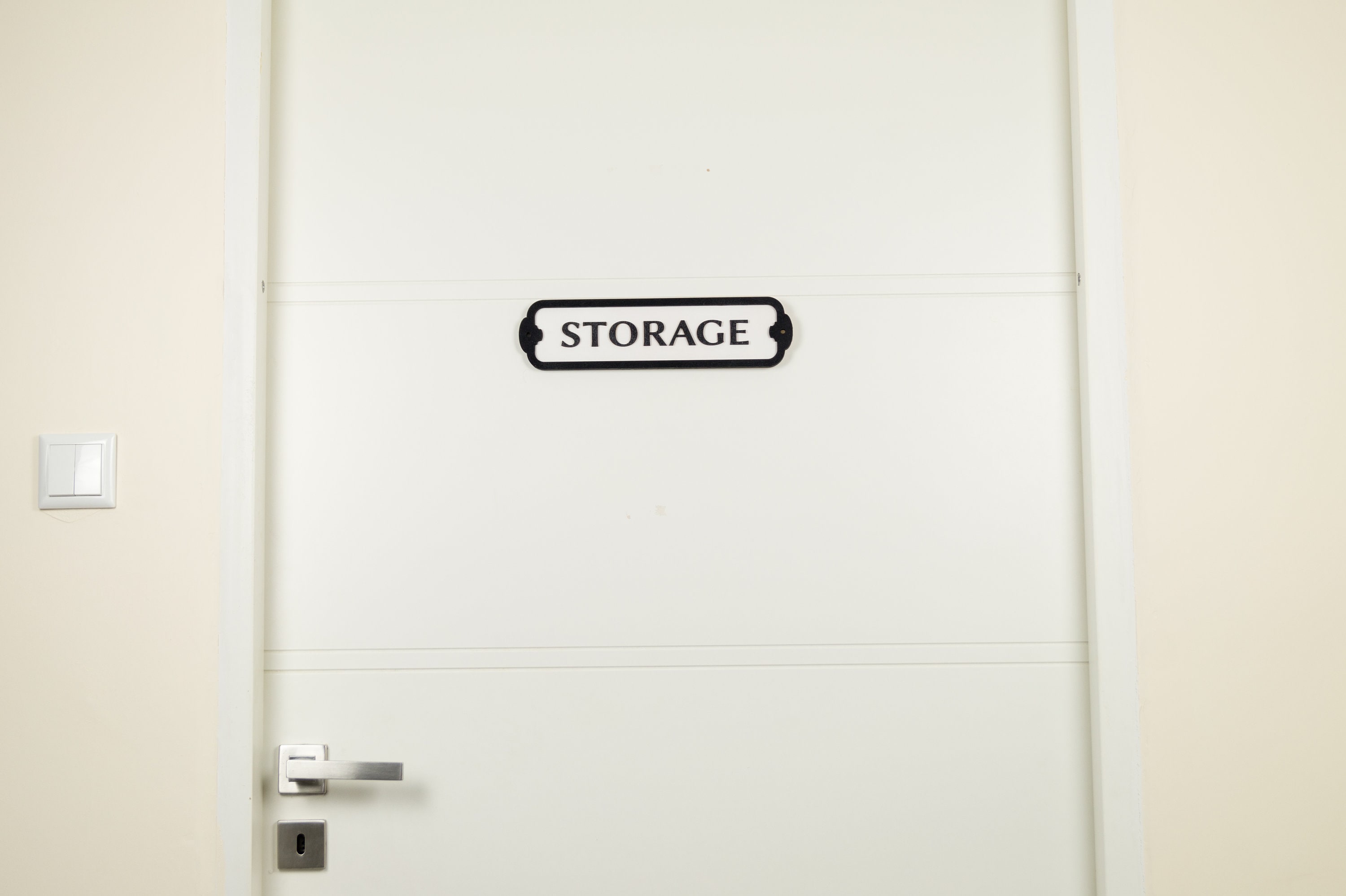 Wood Storage Room Door Sign. Vintage Style Wall Plate. | Etsy