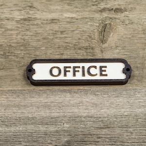 Wooden Office Door Sign. Vintage British Railway Style. Handmade Retro ...