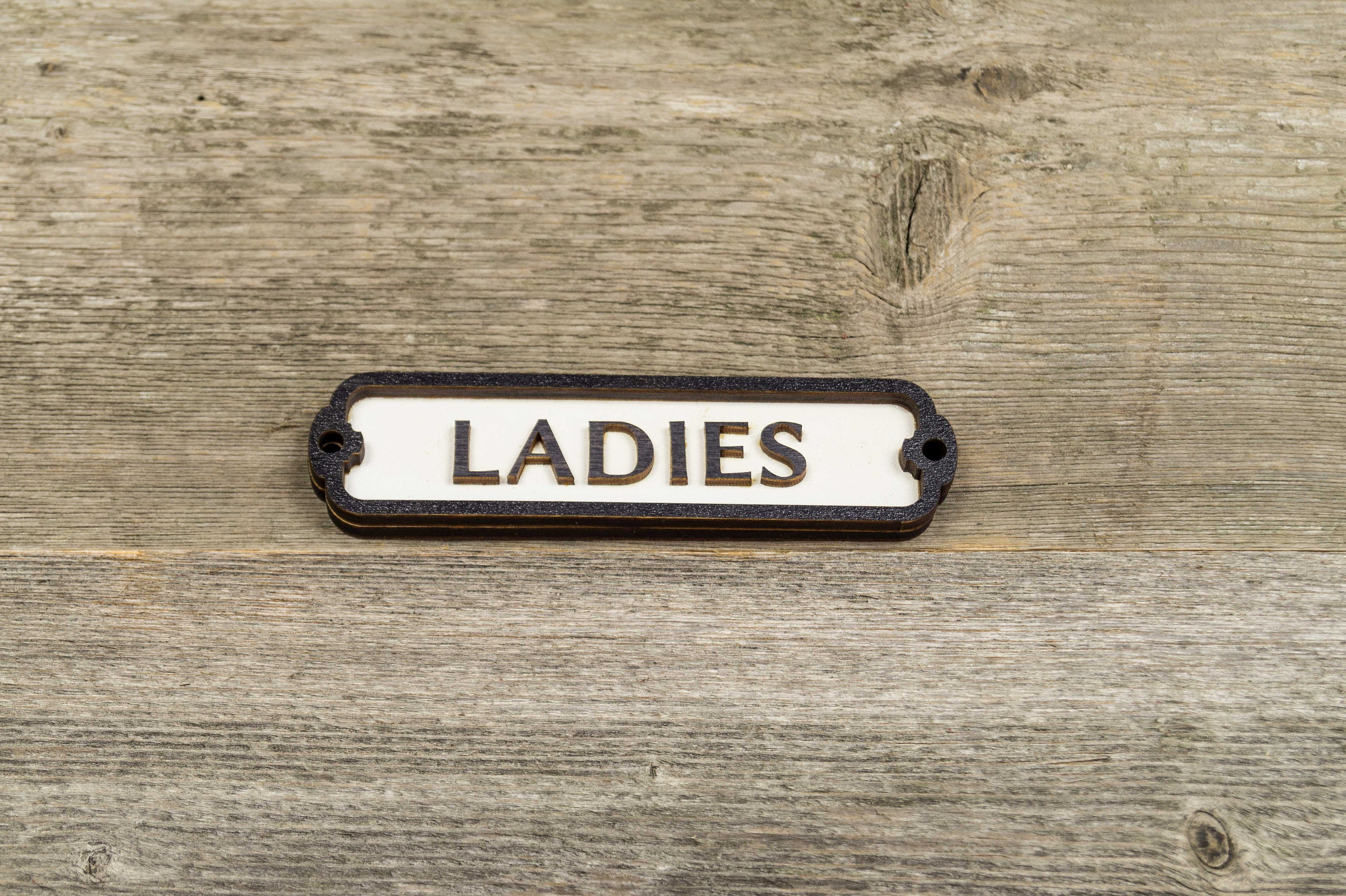 Ladies Door Sign, Toilet Door Sign, Door Plaque, Vintage Style, Railway ...