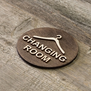 Unisex Changing Room Wooden Sign. Shop Sign. Fitness Club Sign. - Etsy