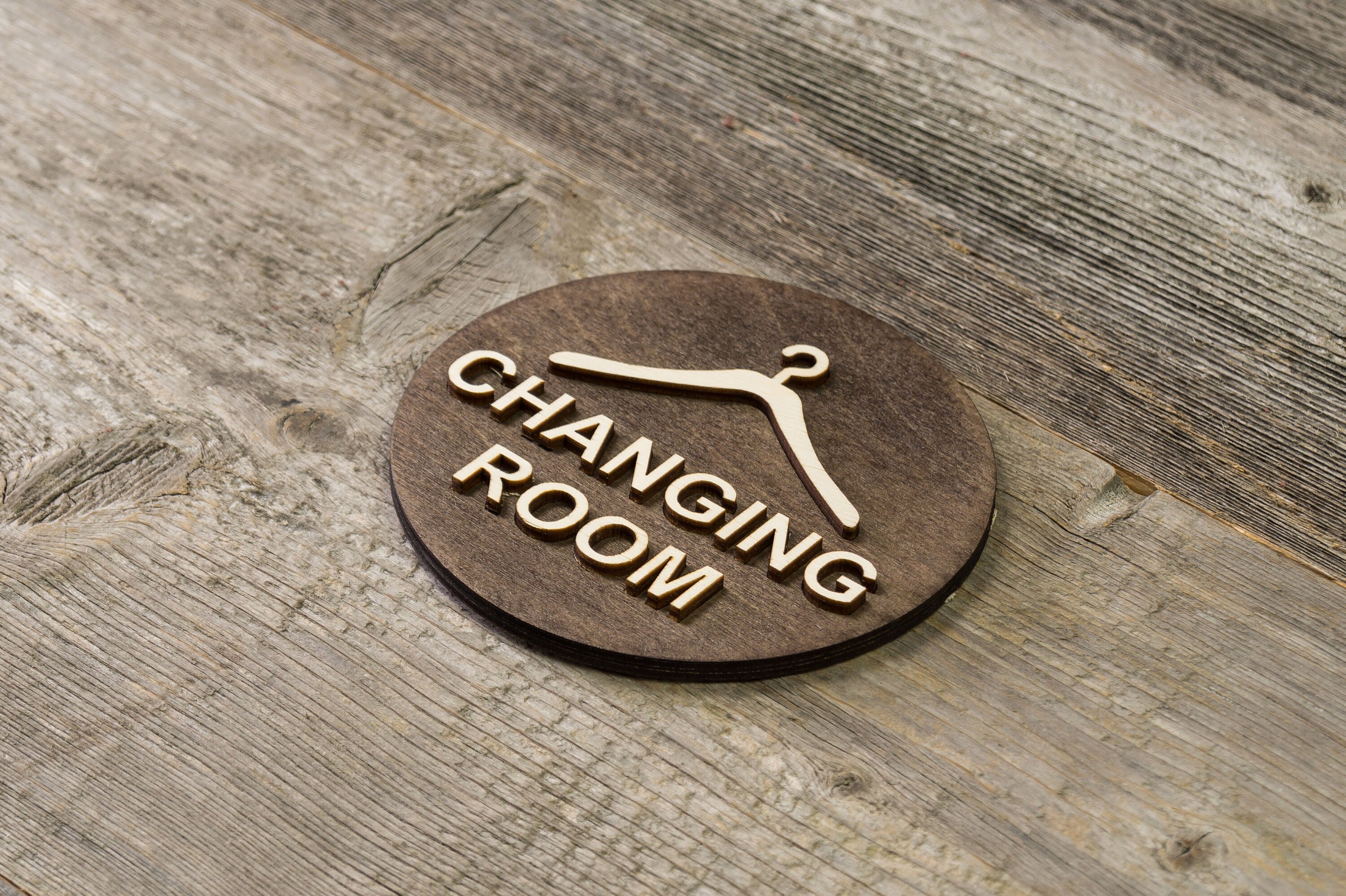 Unisex Changing Room Wooden Sign. Shop Sign. Fitness Club - Etsy