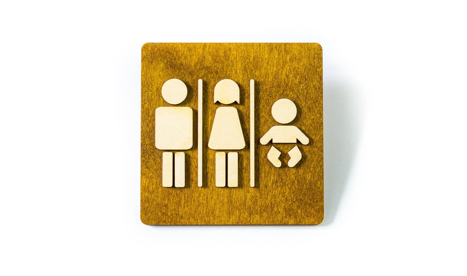Unisex & Nursery Toilet Door Sign WC Sign Restroom Door - Etsy