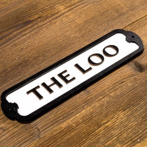 The Loo Door Sign. Wooden Retro Style Plate. British Railway Style. - Etsy