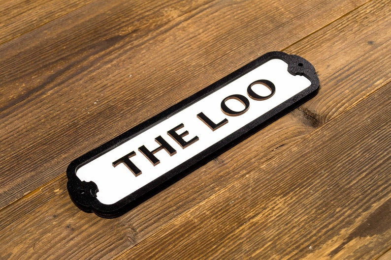 The Loo Door Sign. Wooden Retro Style Plate. British Railway - Etsy