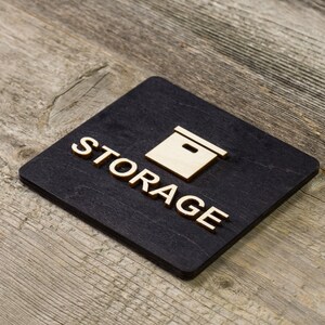 Storage Room Sign. Storage Bench Here. Wooden Door Signage. - Etsy