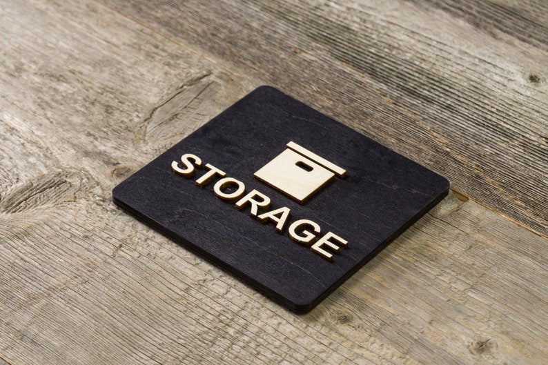 Storage Room Sign. Storage Bench Here. Wooden Door Signage. - Etsy