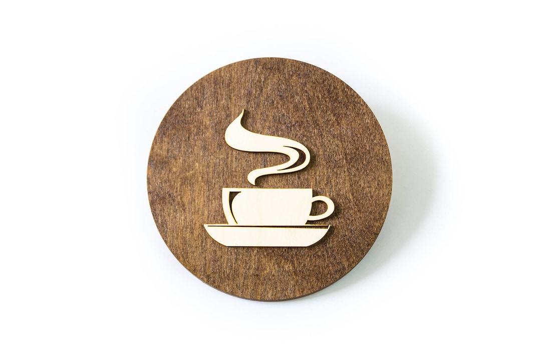 Coffee Bar Door Sign. Restaurant, Office or Hotel Interior Decoration ...