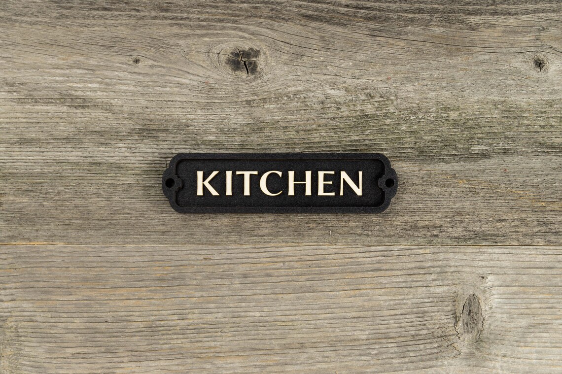 Wooden Kitchen Door Sign. Vintage British Railway Style. | Etsy
