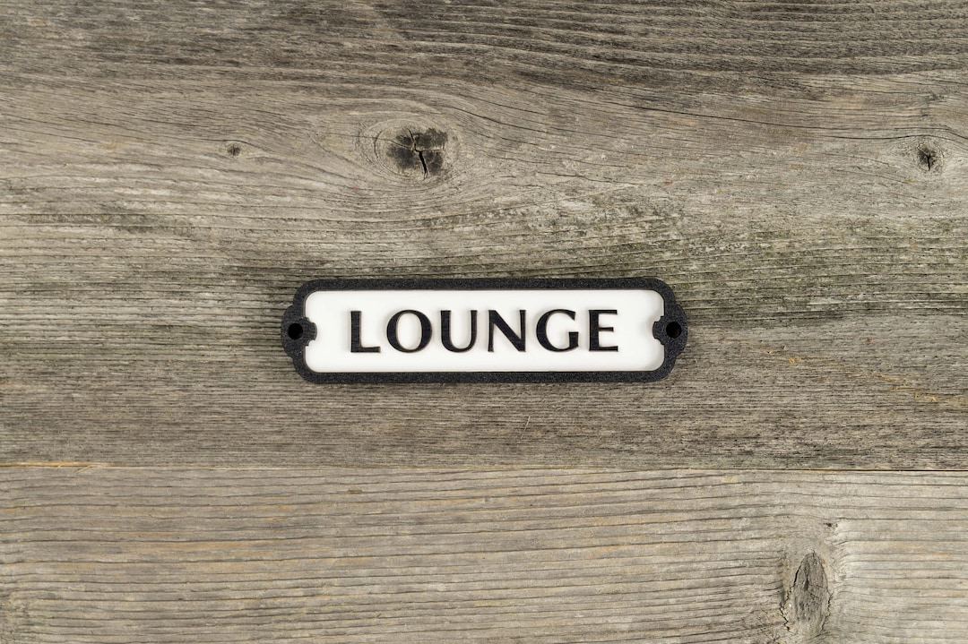 Wooden Lounge Door Sign. Vintage British Railway Style. Handmade Retro ...