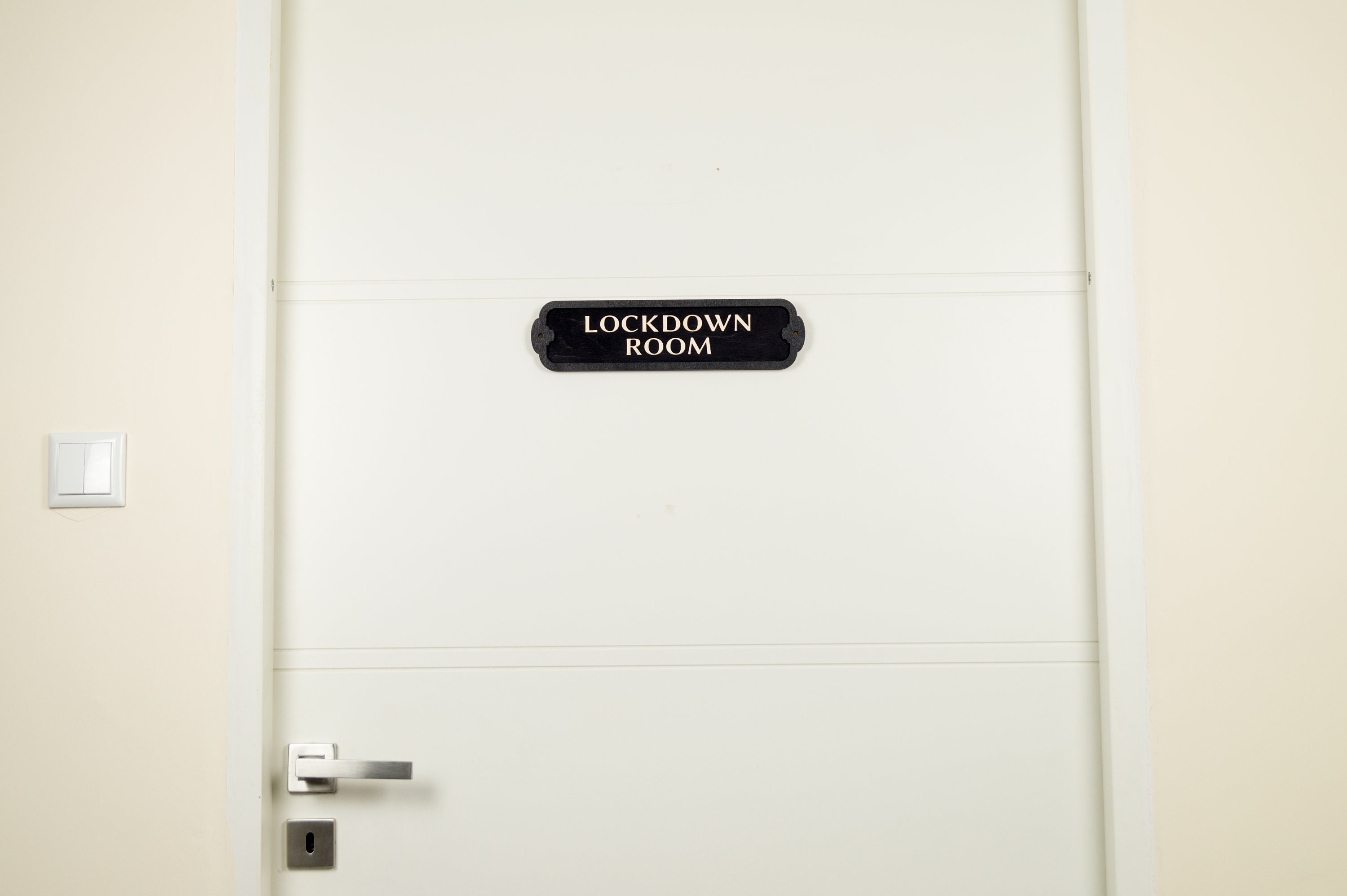 Lockdown Room Home Office Door or Wall Sign indoor Use. - Etsy